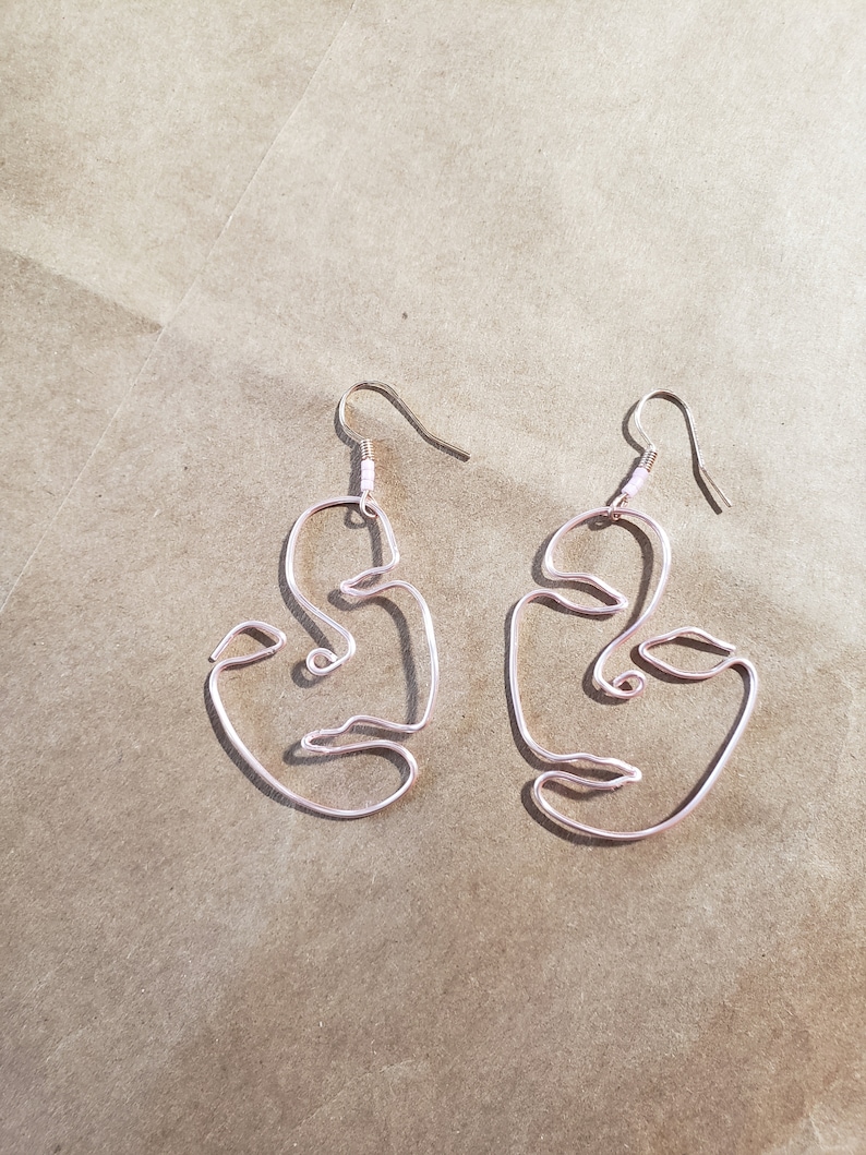Abstract Face Earrings - Etsy