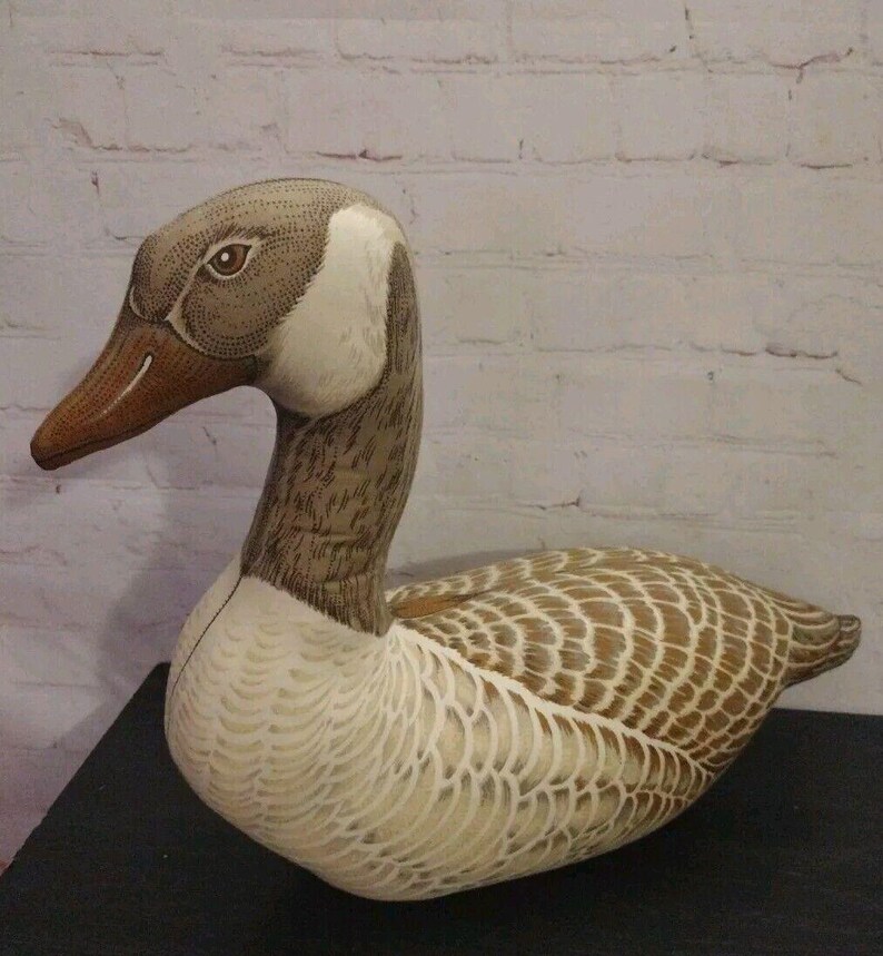VTG Canada Goose Weighted Plush Stuffed Duck Loon Door Stop Pillow 13 ...