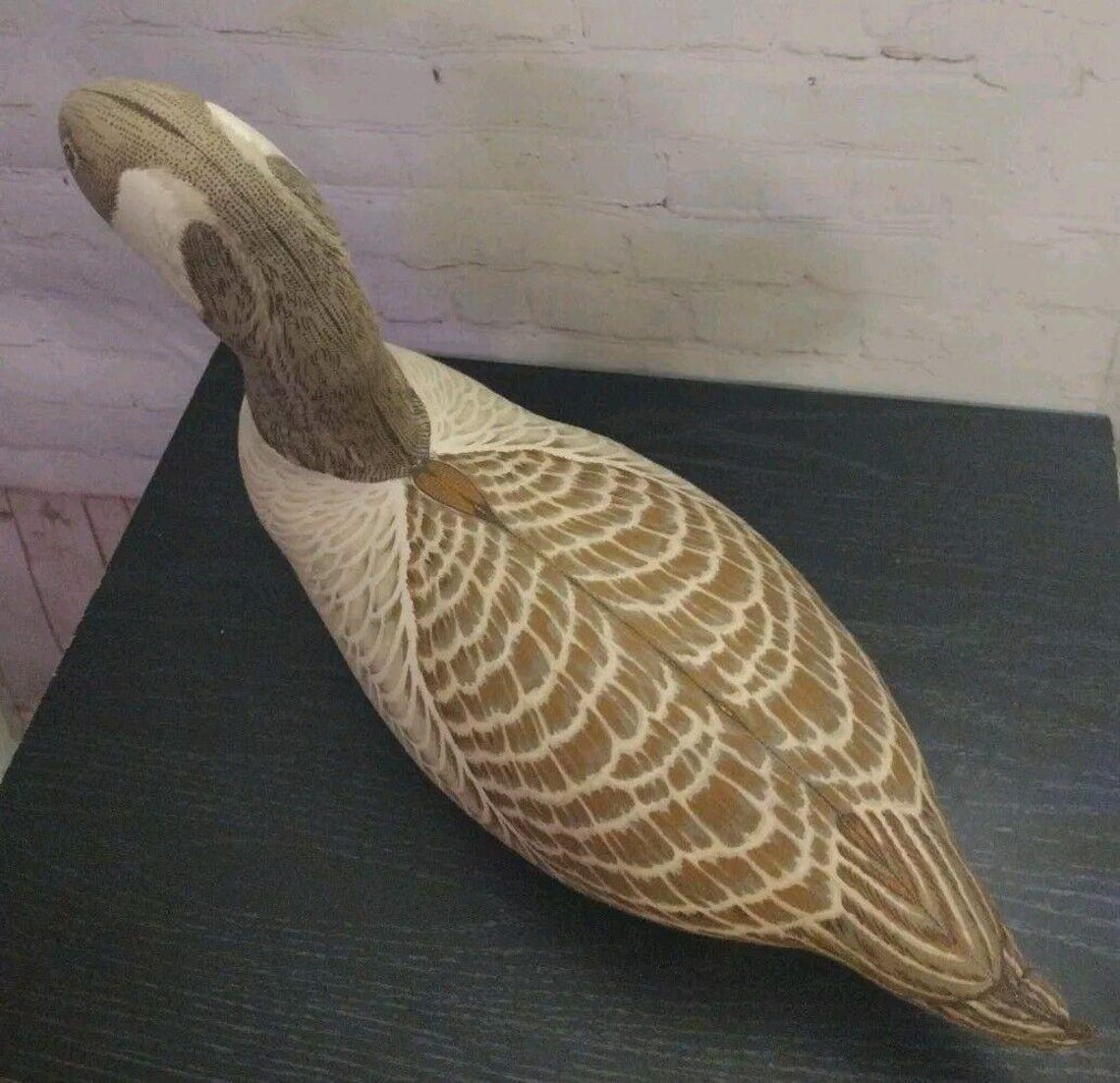 VTG Canada Goose Weighted Plush Stuffed Duck Loon Door Stop Pillow 13 ...
