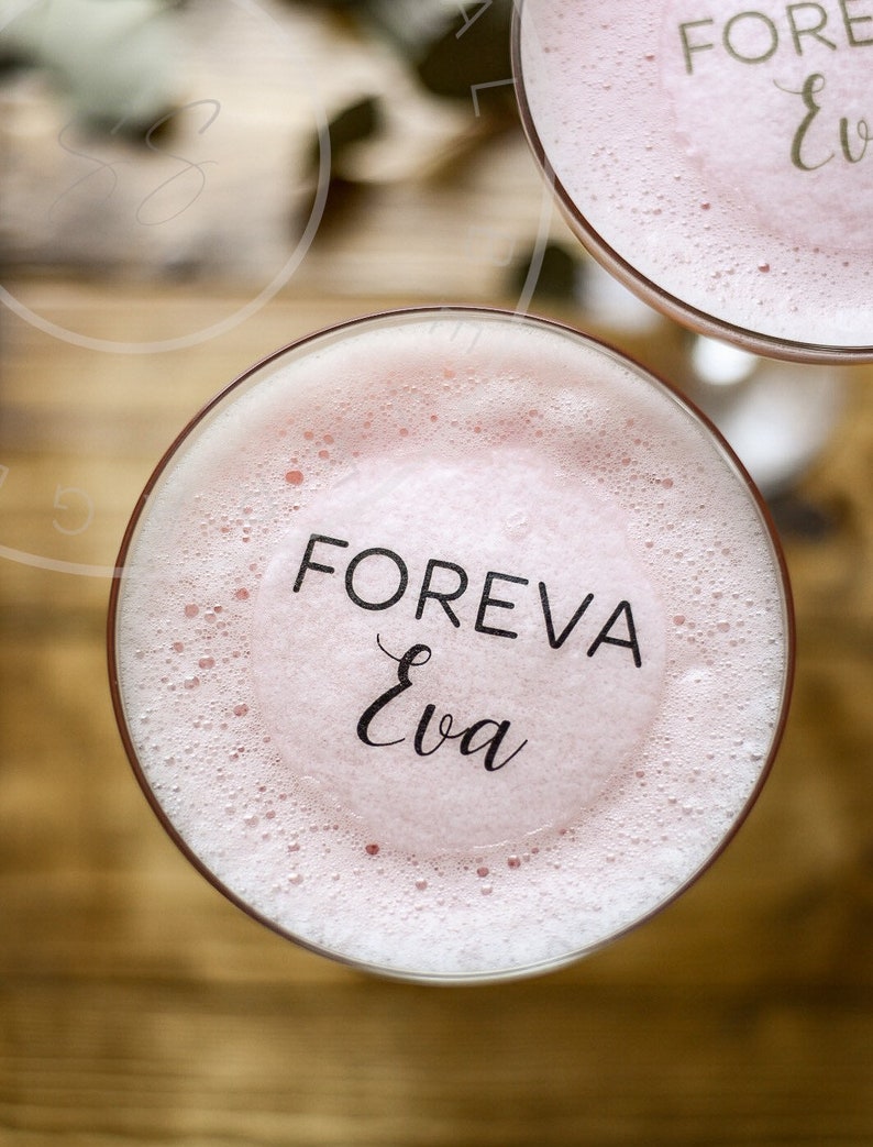 Foreva Eva- Edible Cocktail Topper - Drink Topper - Etsy