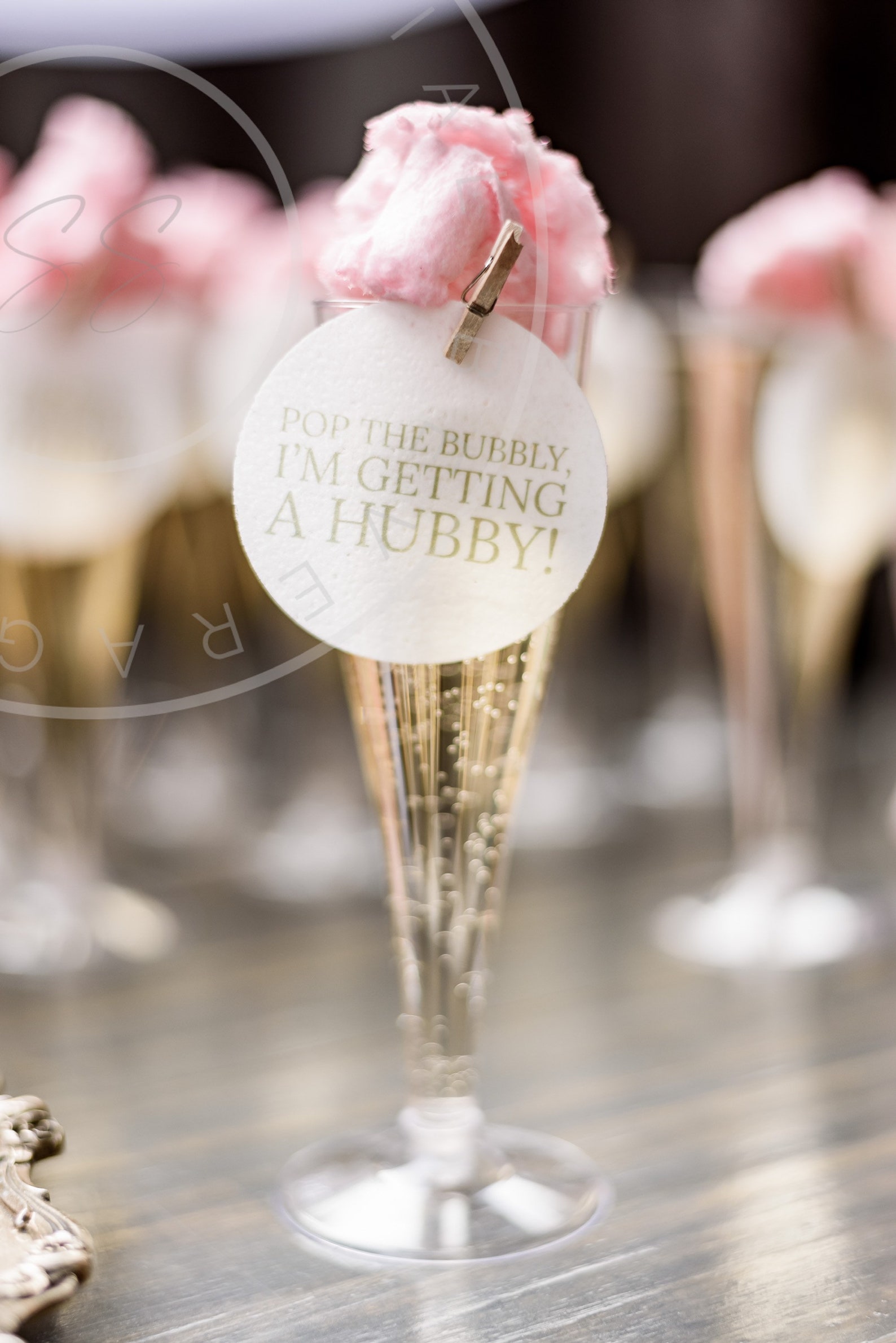 Engagement/bridal Edible Cocktail Topper Drink Topper - Etsy