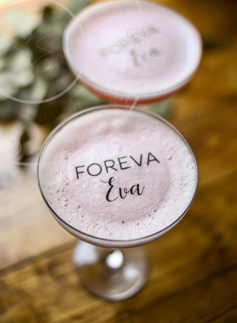 Foreva Eva- Edible Cocktail Topper - Drink Topper - Etsy