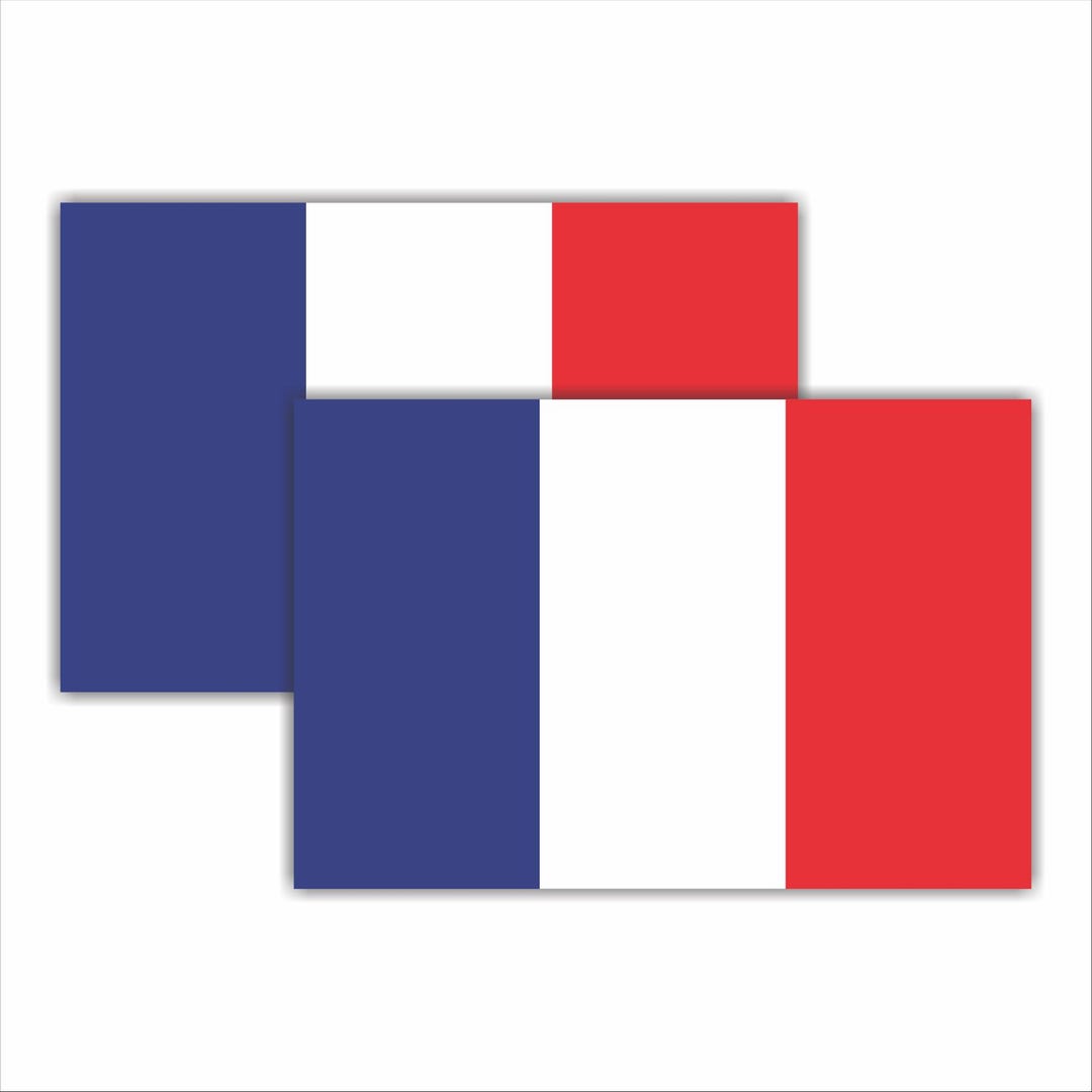 2 Pcs French Flag Sticker Vinyl Decal France Country Sticker Car Truck ...