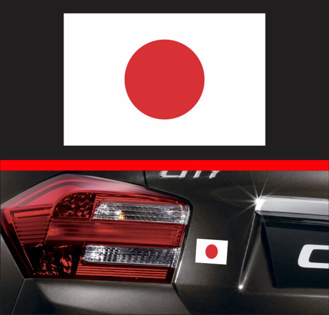 Japan Japanese Flag Sticker Label Vinyl Decal Car Truck SUV Sticker JDM ...