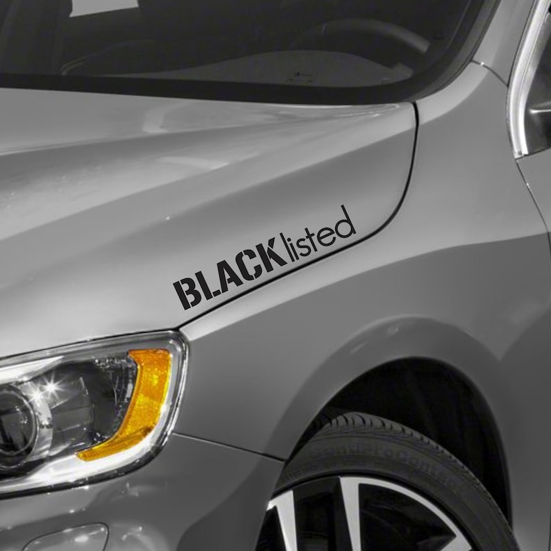 Blacklisted Windshield Sticker Banner Vinyl Decal Window - Etsy