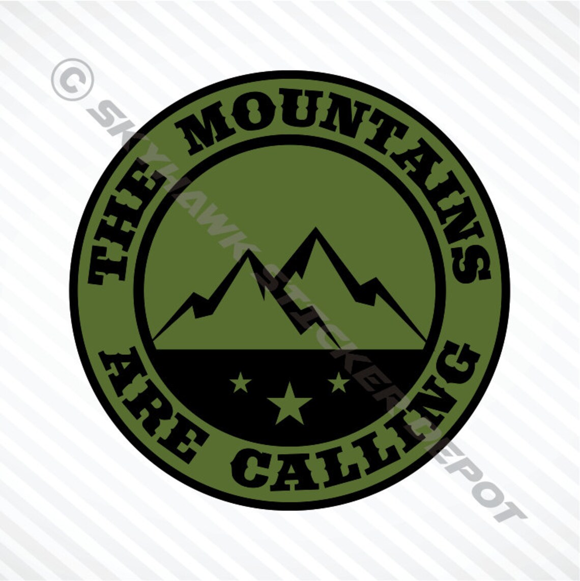 Mountains Are Calling Bumper Sticker Vinyl Decal Macbook Pro | Etsy