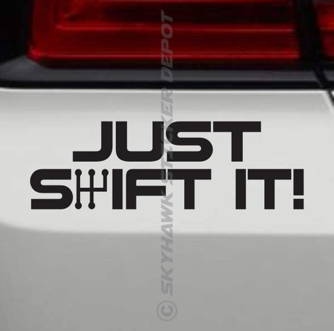 Just Shift It Funny Bumper Sticker Vinyl Decal Manual - Etsy