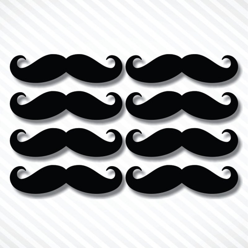 Mustache Stickers - Etsy