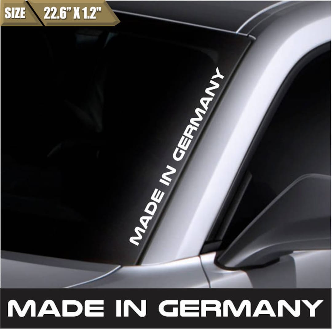 Made in Germany Windshield Sticker Vinyl Window Decal German Wagon ...
