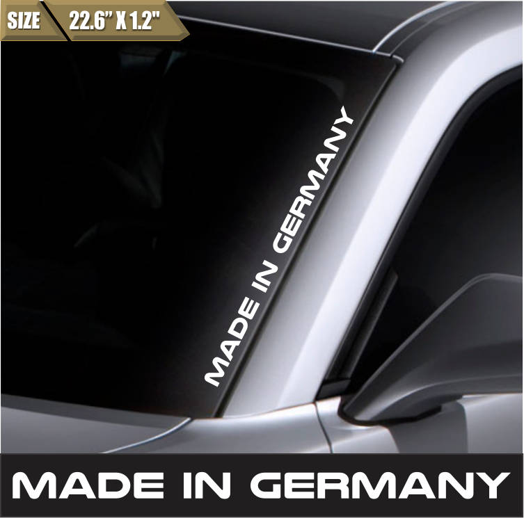 Made in Germany Windshield Sticker Vinyl Window Decal German - Etsy