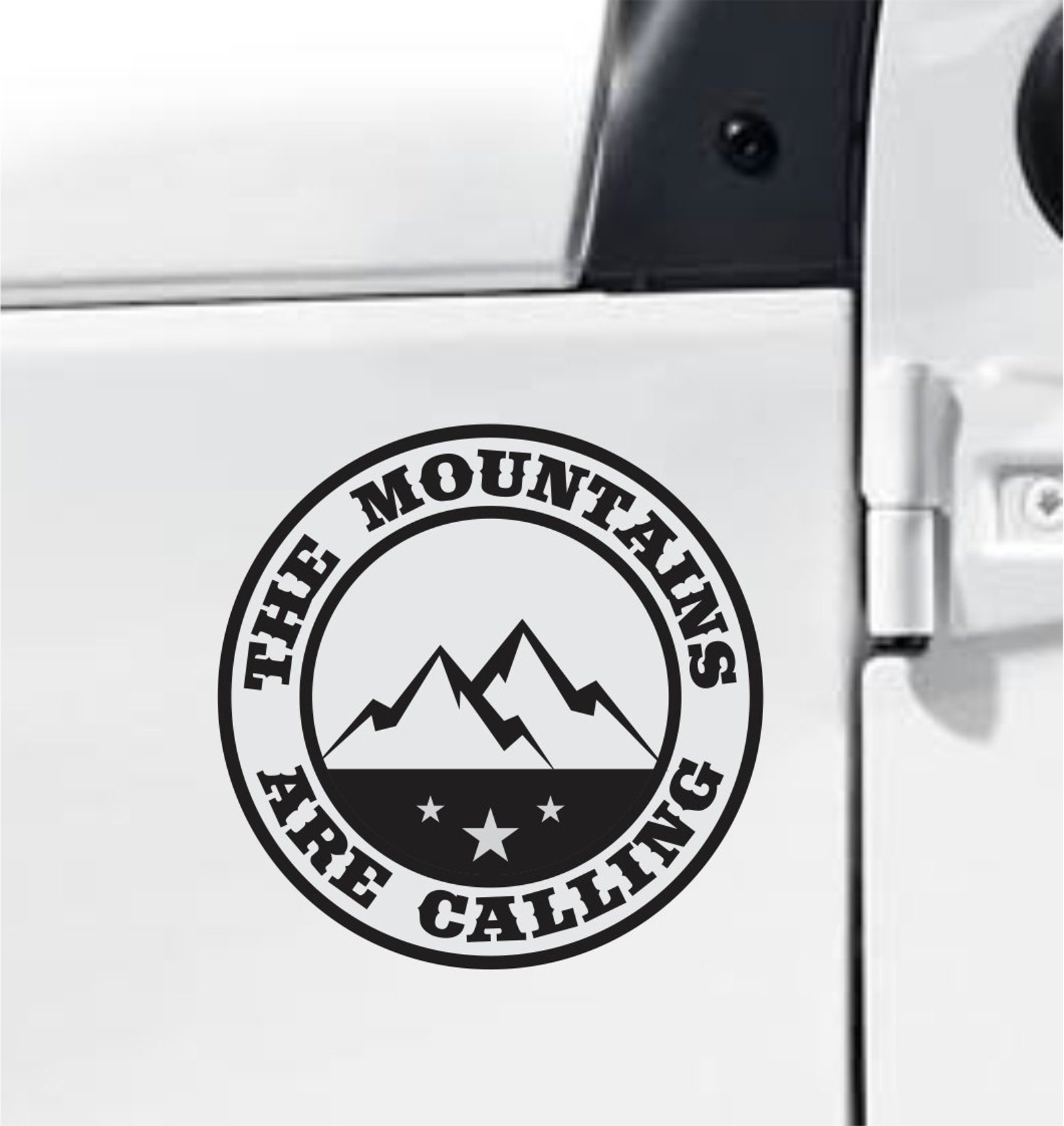 Mountains Are Calling Bumper Sticker Vinyl Decal MacBook Pro Air ...