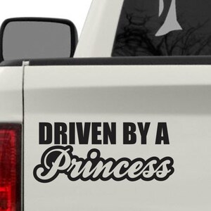 Driven by A Princess Bumper Sticker Vinyl Decal JDM Sticker Lady Woman ...