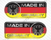 Made in Germany Car Sticker Set Vinyl Decal German Flag - Etsy Canada