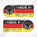 Made in Germany Car Sticker Set Vinyl Decal German Flag Sticker Self ...