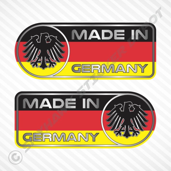 Made in Germany Car Sticker Set Vinyl Decal German Flag - Etsy