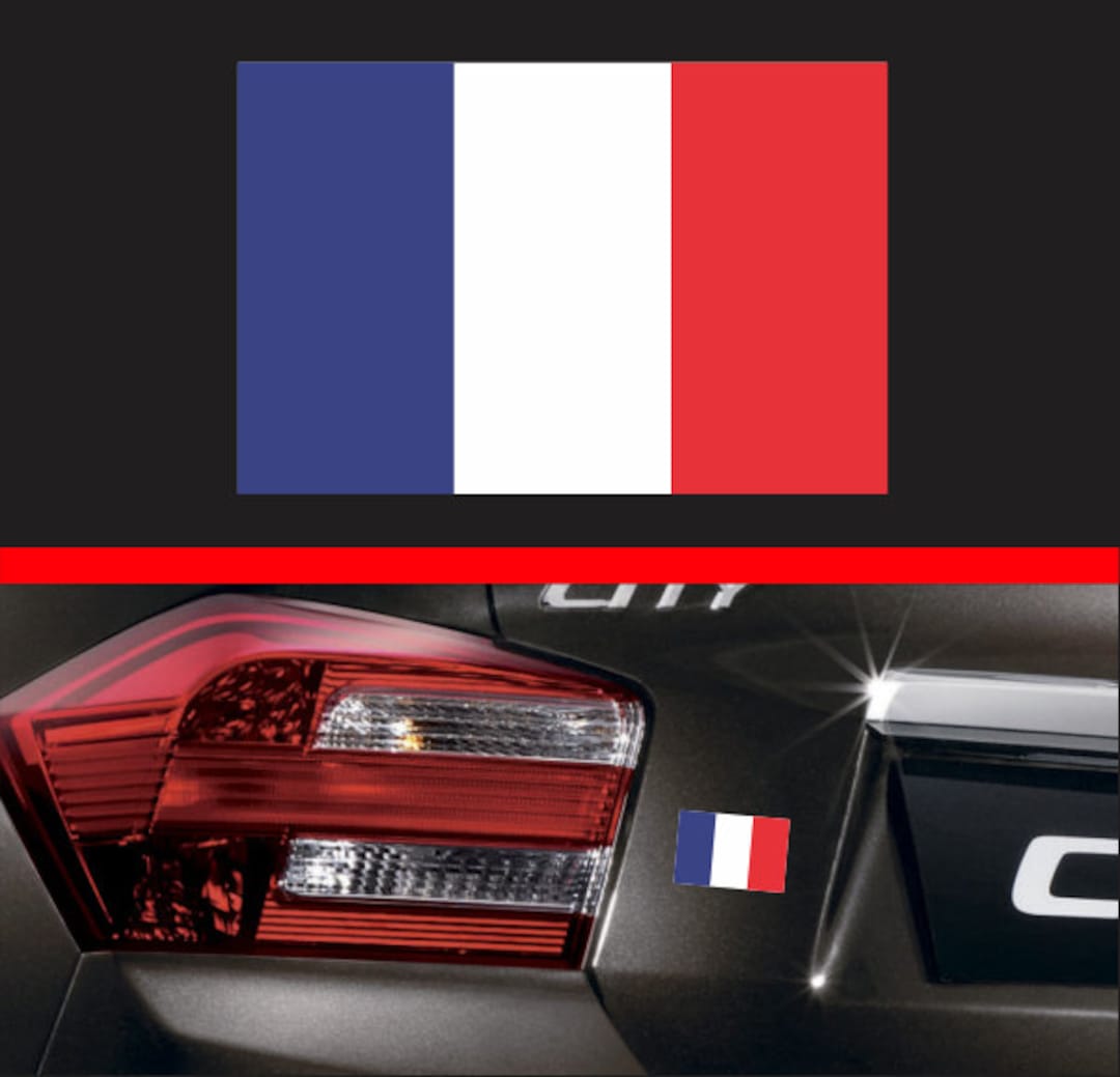 4 French Flag Sticker Vinyl Decal France Country Sticker Car Truck SUV ...