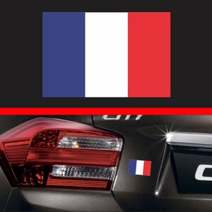 4 French Flag Sticker Vinyl Decal France Country Sticker Car Truck SUV ...