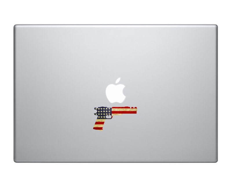 American Flag Hand Gun Sticker Vinyl Decal Bumper Sticker Car | Etsy