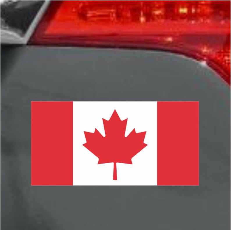 4 Canadian Flag Sticker Vinyl Decal Maple Leaf Sticker - Etsy Canada