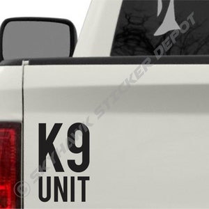 K9 Unit Dog Bumper Sticker Vinyl Decal Police Dog Law Enforcement ...