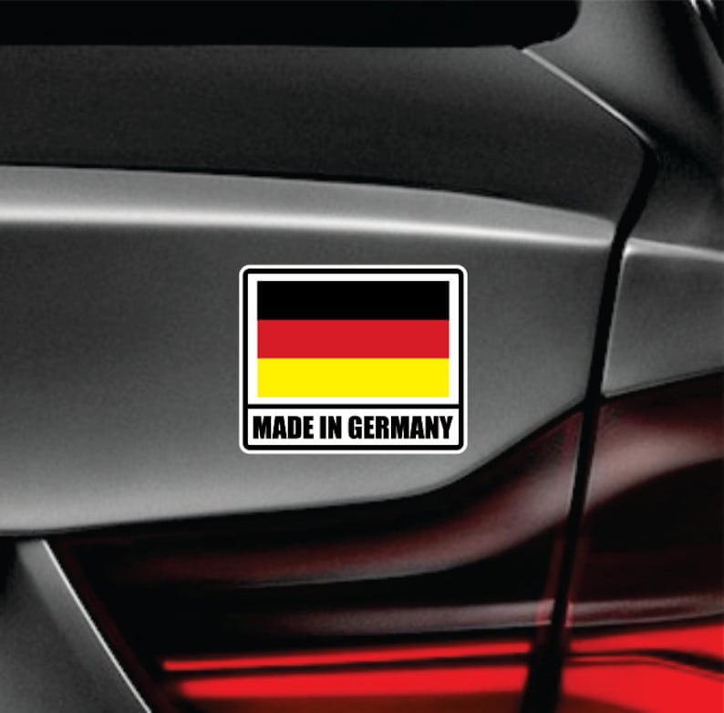 Made in Germany Sticker Vinyl Decal German Flag Sticker German ...