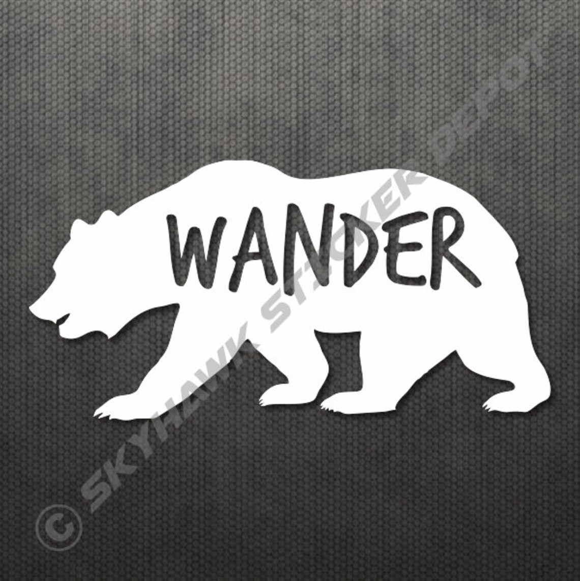 Wander Grizzly Bear Sticker Decal MacBook Pro Air 13" 15" 17" Keyboard ...