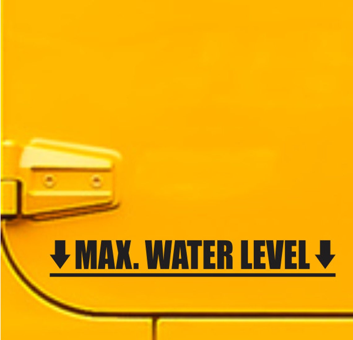 Max Maximum Water Level Bumper Fender Sticker Vinyl Decal | Etsy