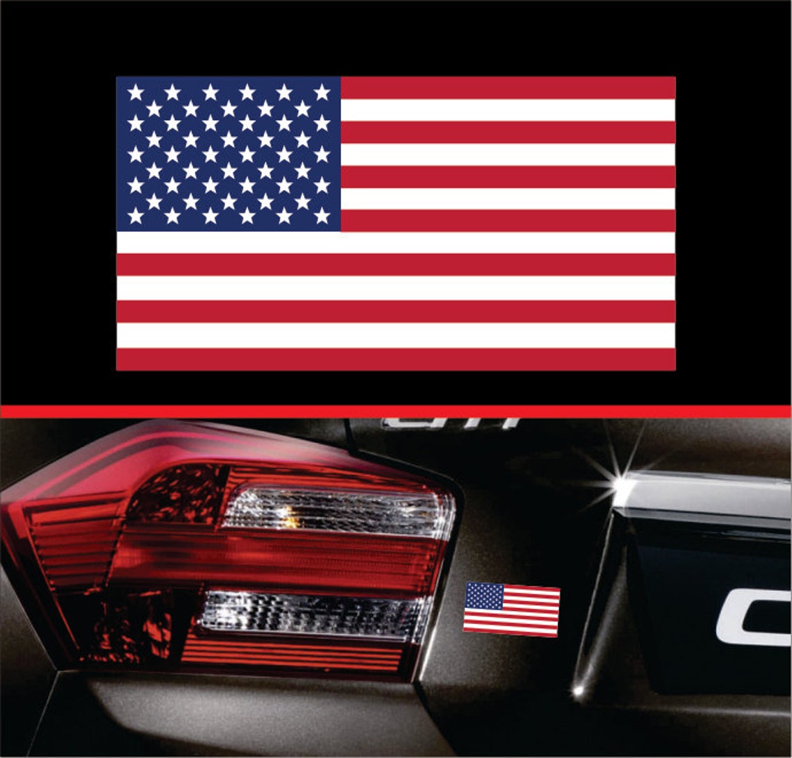 4 United States Flag Sticker Vinyl Decal American Flag | Etsy