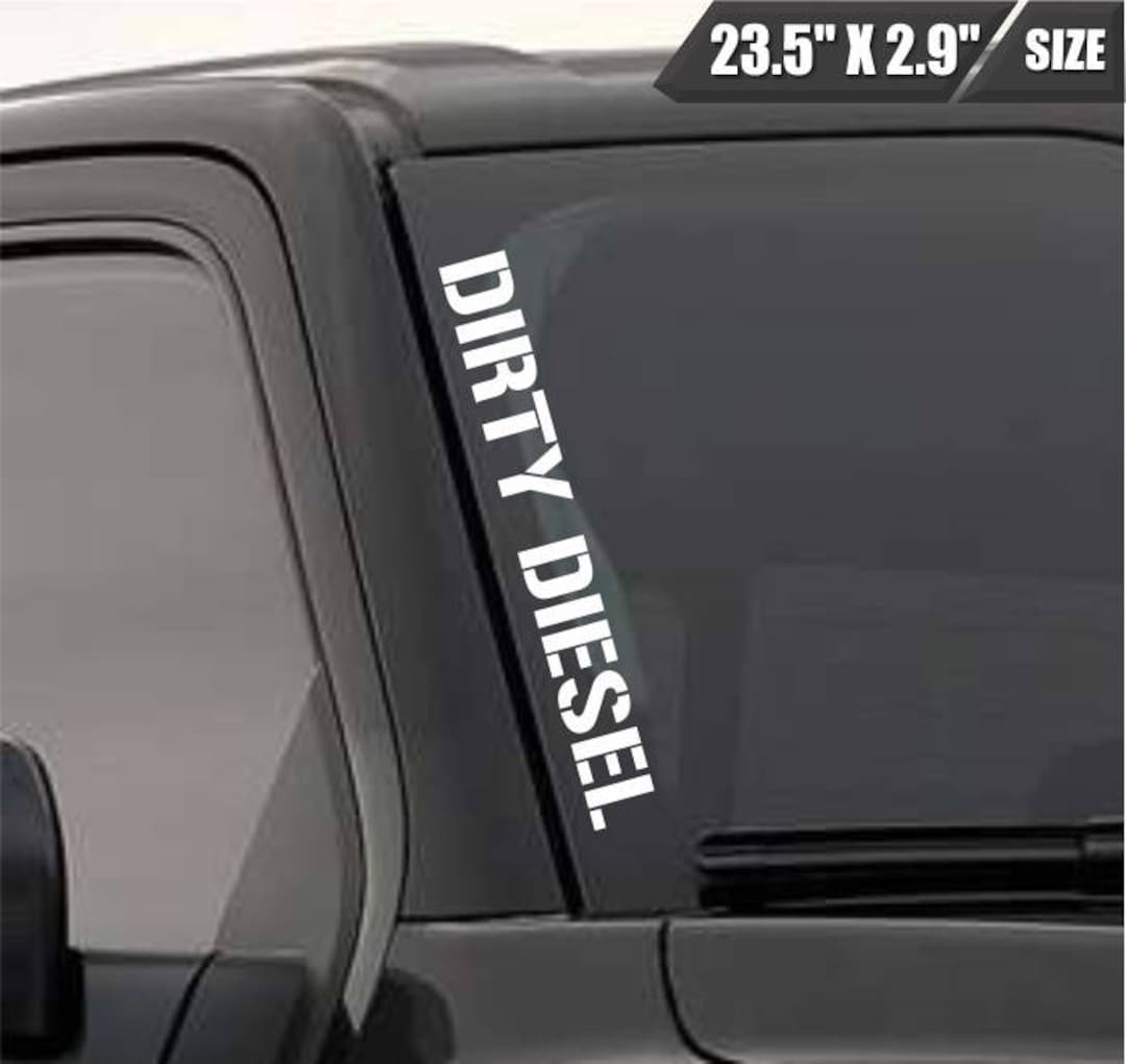 Dirty Diesel Sticker Banner Vinyl Decal Coal Roller Sticker Truck Car ...