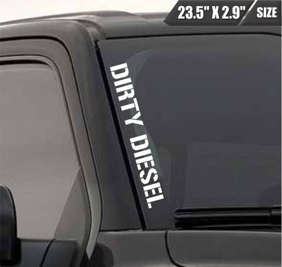 Dirty Diesel Sticker Banner Vinyl Decal Coal Roller Sticker | Etsy