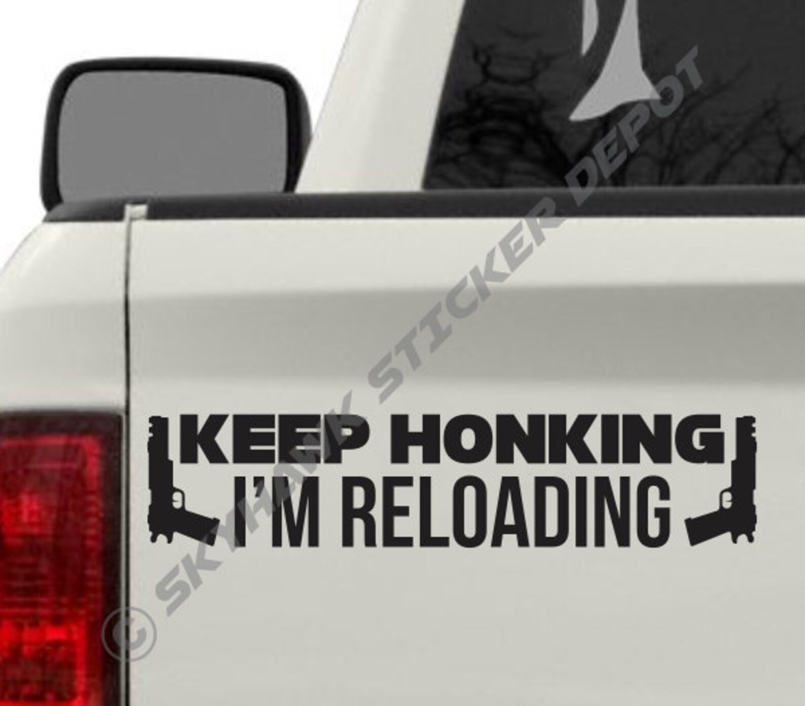 Keep Honking I'm Reloading Funny Bumper Sticker Vinyl - Etsy