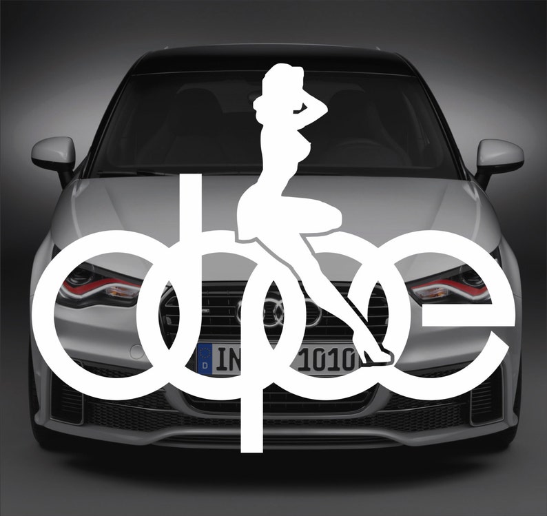 Sexy Dope Girl Bumper Sticker Vinyl Decal Sport Car SUV Window - Etsy
