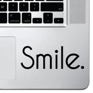 Smile MacBook Sticker Decal MacBook Pro Decal Air 13" 15" 17" Keyboard ...