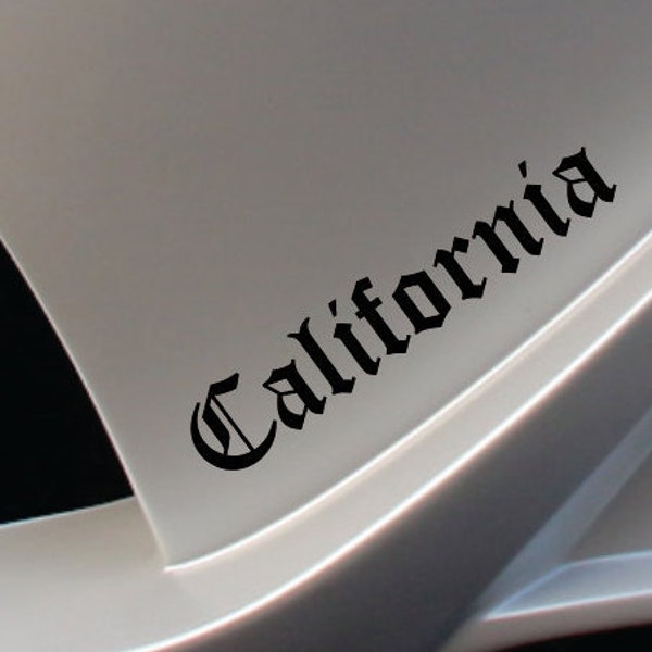 California Car Decal - Etsy