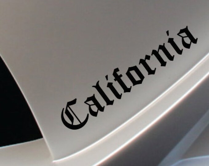 Compton California Old English Vinyl Decal Sticker CPT Socal Cali Los ...