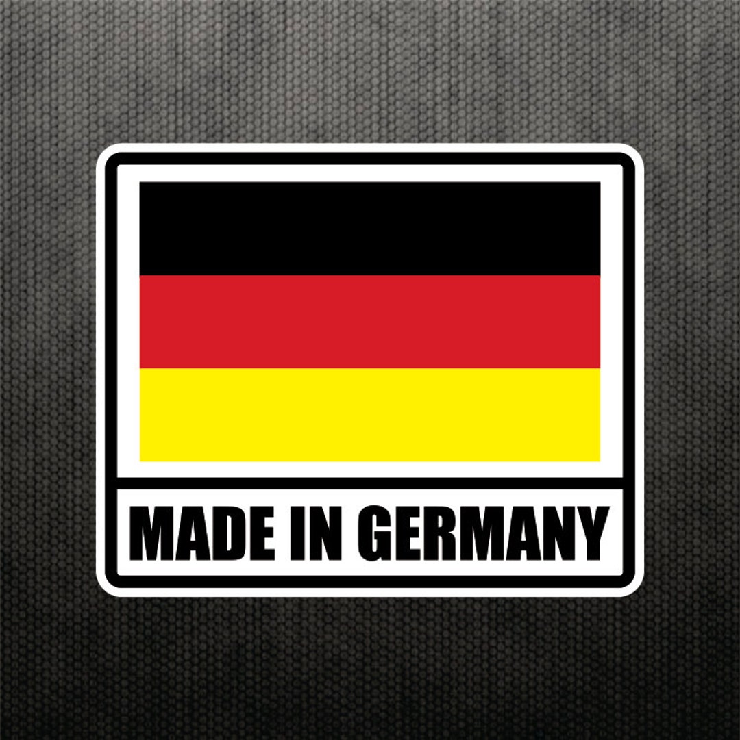 Made in Germany Sticker Vinyl Decal German Flag Sticker German ...