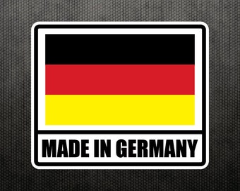 Made in Germany Car Sticker Set Vinyl Decal German Flag | Etsy Canada