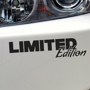 Limited Edition Vinyl Decal Bumper Sticker Car Sticker Truck SUV Van ...