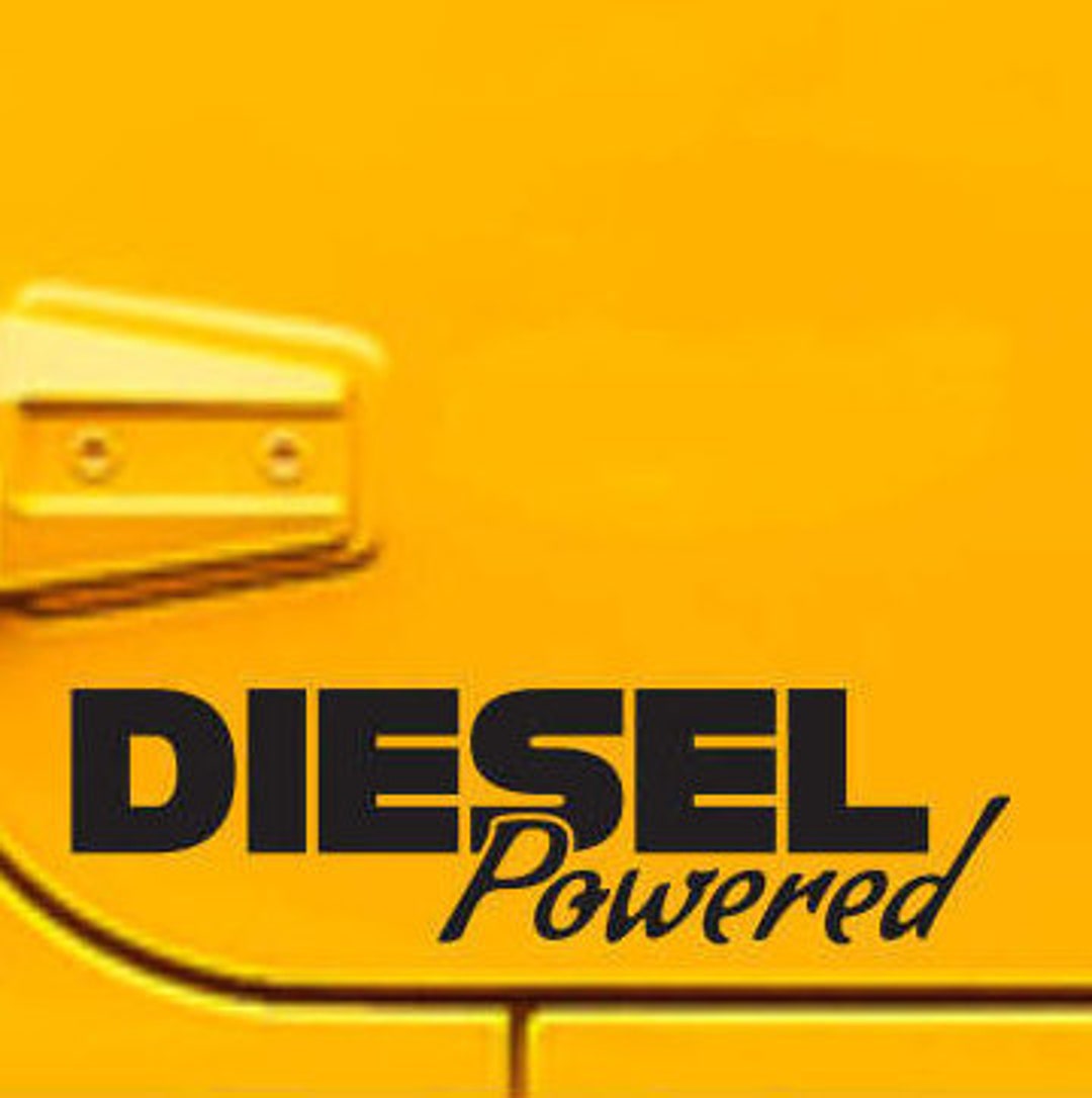 Diesel Powered Bumper Sticker Vinyl Decal Car Sticker Coal Roller Work ...