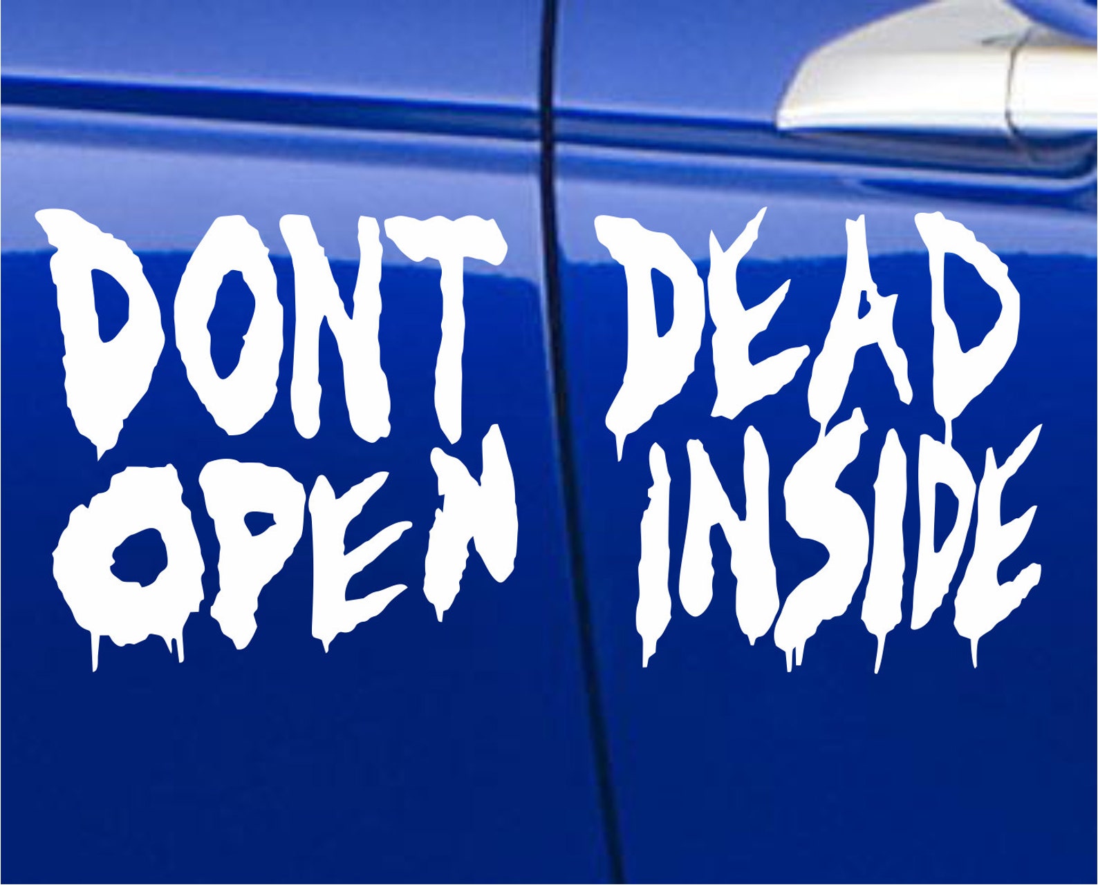 Don't Open Dead Inside Door Sticker Vinyl Decal Zombie - Etsy Canada