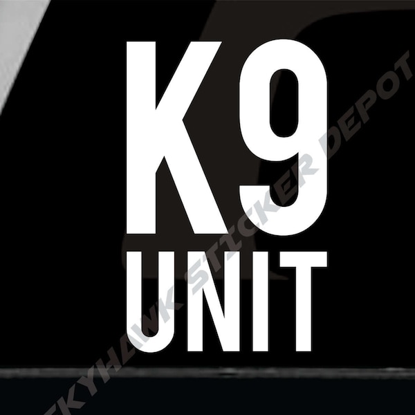 K9 Car Decal - Etsy