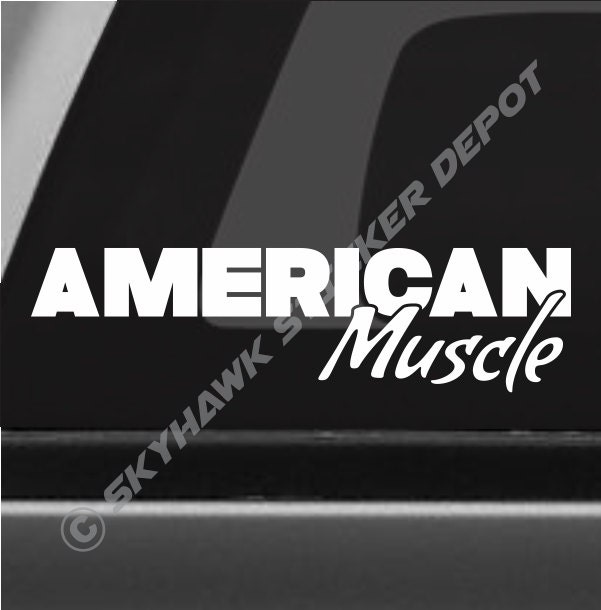 American Muscle Bumper Sticker Vinyl Decal USA Muscle off Road - Etsy