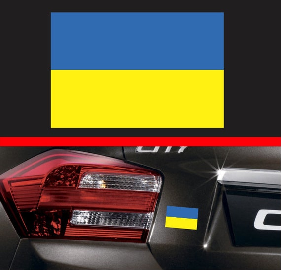 Gifts & Merchandise 75mm Decals x2 Vinyl Bumper Stickers Ukraine ...