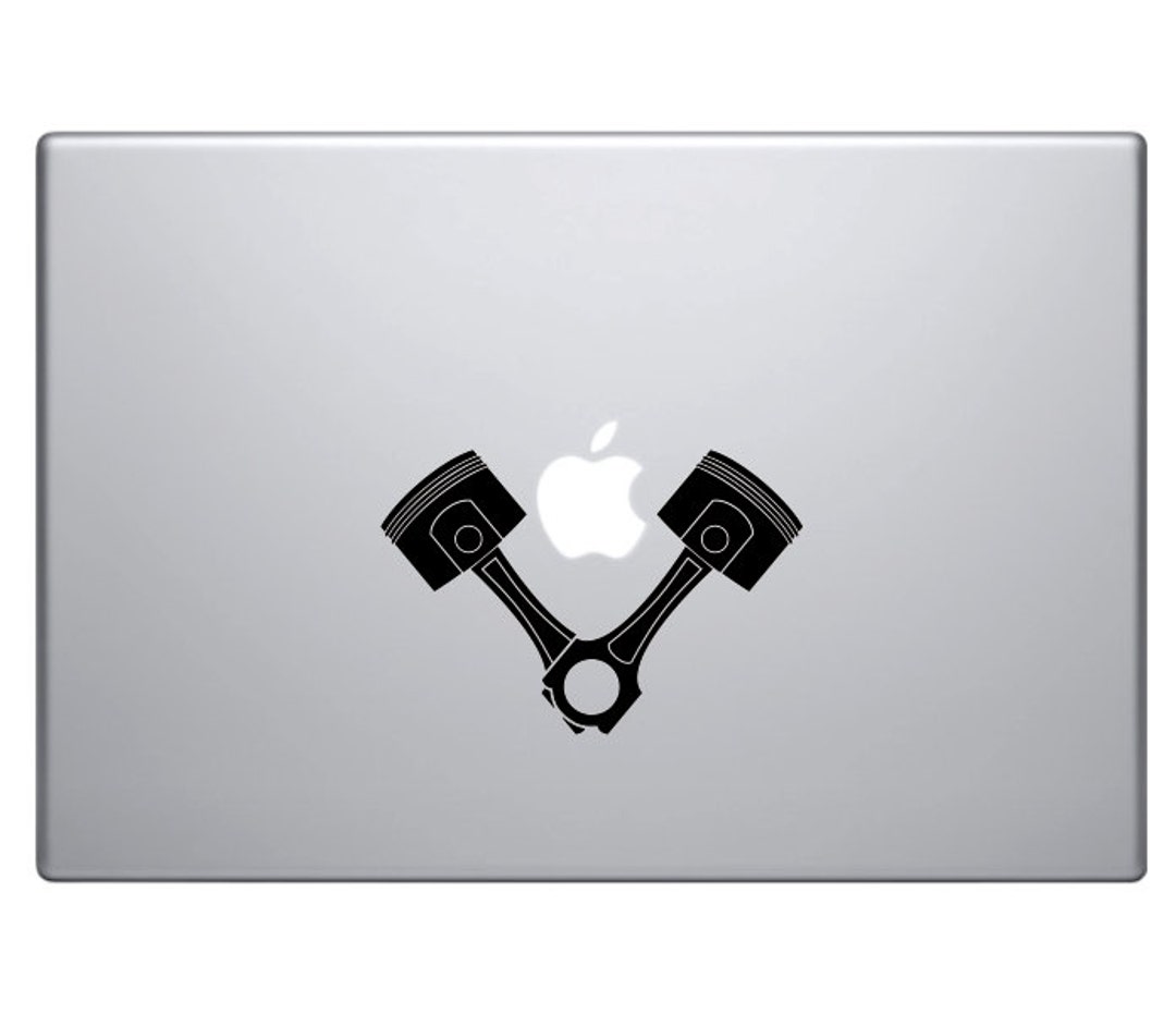 V8 Engine Pistons Vinyl Sticker Decal for MacBook Pro Air Skin Apple ...