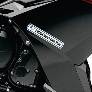 Police Don't Like This Funny Bumper Sticker Vinyl Decal Law Enforcement ...