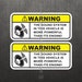 Sound System Warning Funny Sticker Vinyl Decal Dashboard Visor Sticker ...