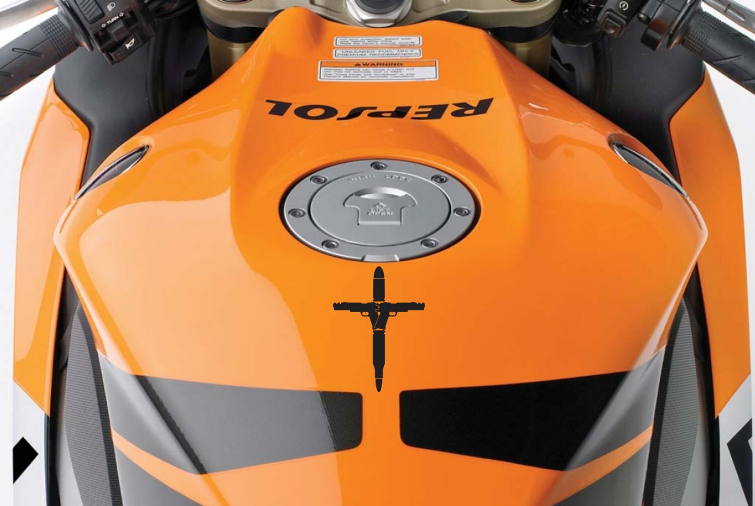 Guns & Bullets Cross Bumper Sticker Vinyl Decal Christian Holy - Etsy