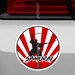 Rising Sun Samurai JDM Sticker Vinyl Decal Japan Japanese Flag Car ...