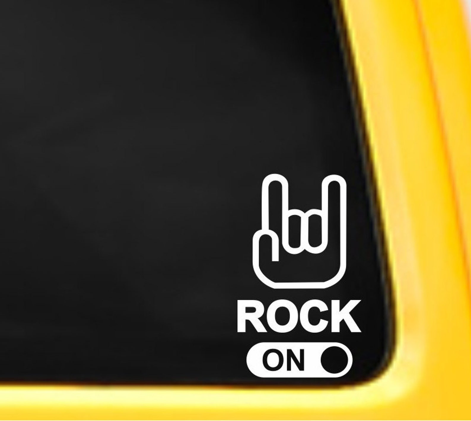 Rock on Switch Funny Bumper Sticker Vinyl Decal ACDC Kiss Hard - Etsy