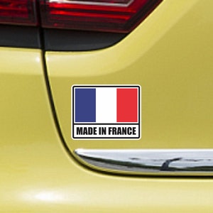 Made in France Sticker Vinyl Decal French Flag Sticker Decal Car Truck ...